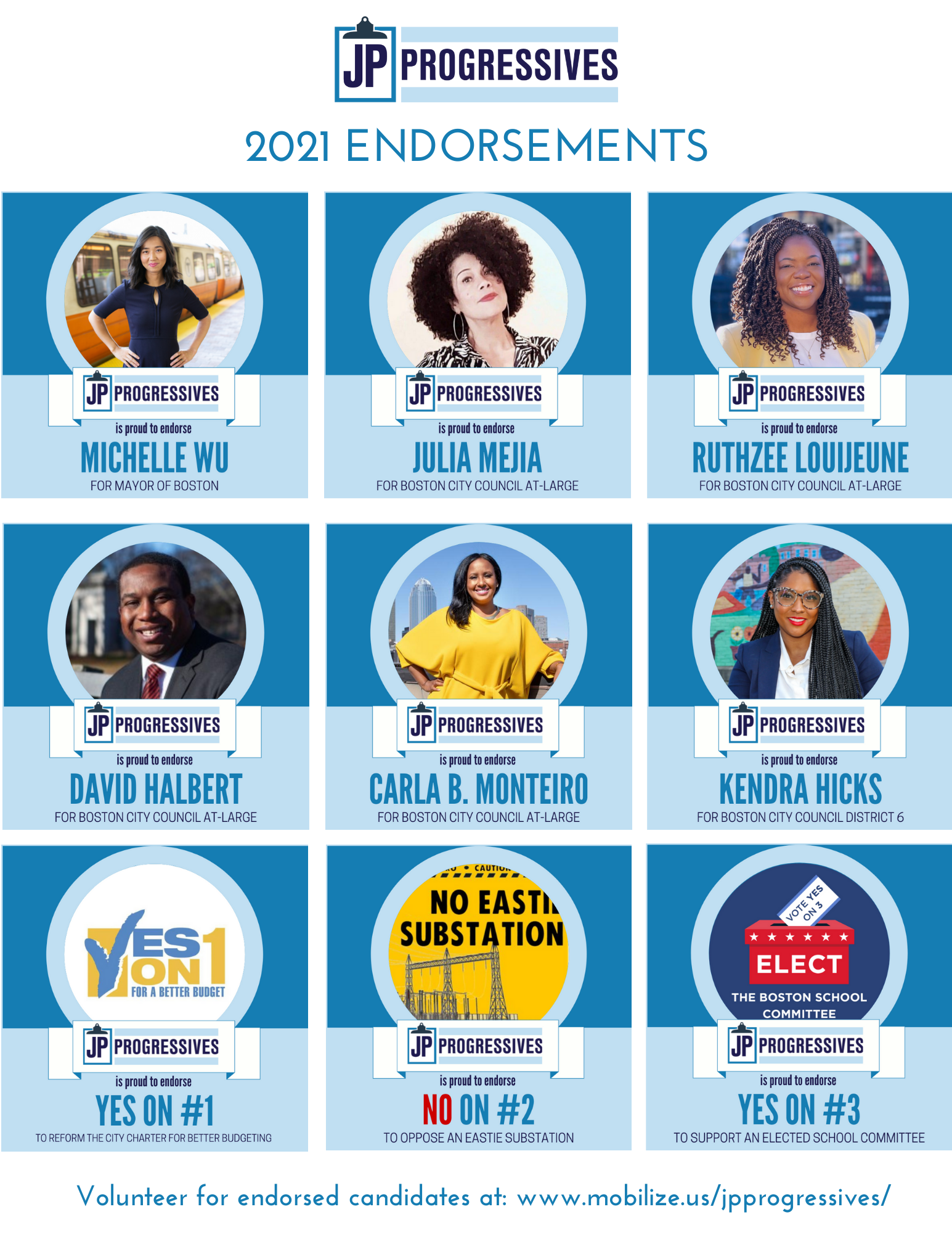 2021 Municipal Endorsements – Jamaica Plain Progressives